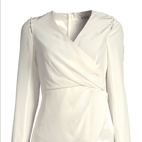 AMUR | Tops | Amur Joanna Silk Blouse Small White Top | Poshmark